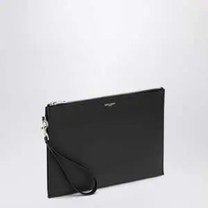 Saint Laurent Tablet Holder In Grain De Poudre Leather