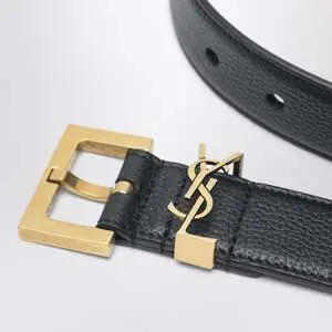 Saint Laurent Cassandre Belt - Black