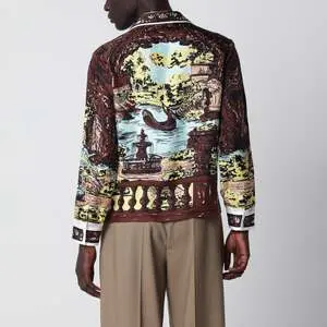 Versace Slim Printed Silk Twill Shirt - Multicolor