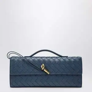 Bottega Veneta Andiamo Handle Clutch Venezia - Blue