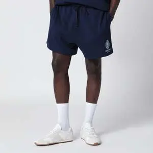 Polo Ralph Lauren Cotton Shorts With Graphic Logo - Blue