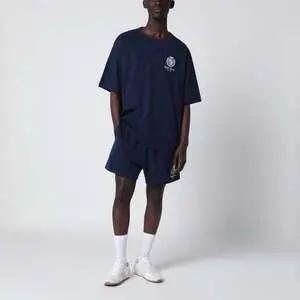 Polo Ralph Lauren Cotton Shorts With Graphic Logo - Blue