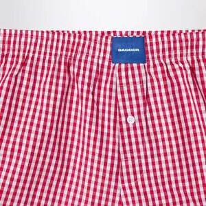 DAGGER White Gingham Boxer Shorts