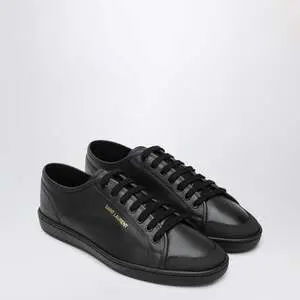 Saint Laurent Gym Sneakers In Leather - Black