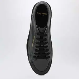 Saint Laurent Gym Sneakers In Leather - Black