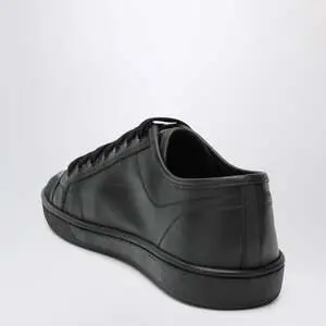 Saint Laurent Gym Sneakers In Leather - Black