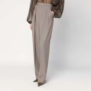 Saint Laurent Wide Wool Trousers