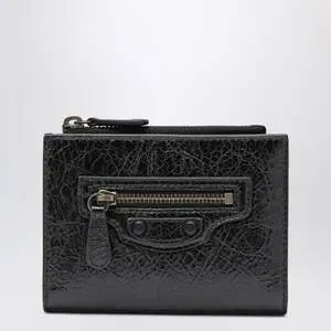 Balenciaga Le City Bi-fold Lambskin Wallet - Black