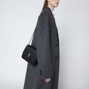 Saint Laurent Leather Kate Bag - Black