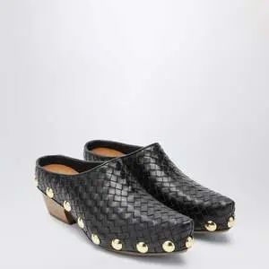 Bottega Veneta Gondola Studded Woven Leather Clogs