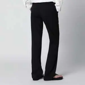 Balenciaga Slim Tailored Trousers In Stretch Wool Twill - Black