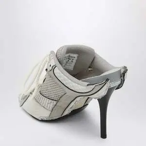 Balenciaga Stapler Heeled Sandals - Grey