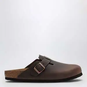 BIRKENSTOCK Habana Oiled Leather Boston Clogs - Brown