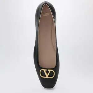 Valentino Garavani Vlogo Signature Ballerina Flats - Black