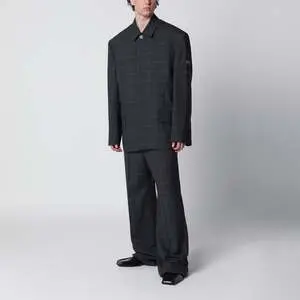 Balenciaga Check Wool Jacket