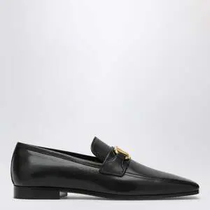 Valentino Garavani Vlogo Signature Goatskin Loafers - Black