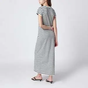 ANINE BING Wynne Striped Cotton Maxi Dress - Blue