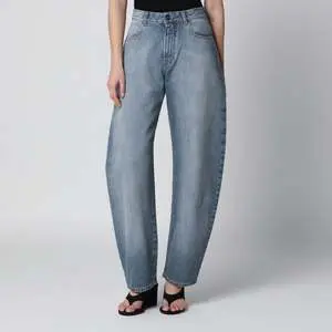 Alaïa Low-rise Curved-leg Jeans - Blue