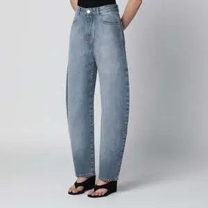 Alaïa Low-rise Curved-leg Jeans - Blue