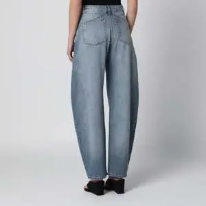 Alaïa Low-rise Curved-leg Jeans - Blue