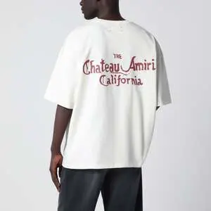 Amiri Chateau California Ivory Cotton T-shirt