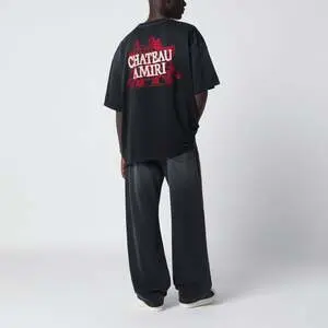 Amiri T-shirt With Chateau Logo - Black