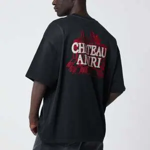 Amiri T-shirt With Chateau Logo - Black