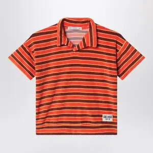 BOBO CHOSES Striped Terry Polo Shirt