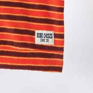 BOBO CHOSES Striped Terry Polo Shirt