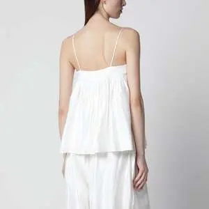 ROTATE BY BIRGER CHRISTENSEN Sleeveless Striped Viscose Top