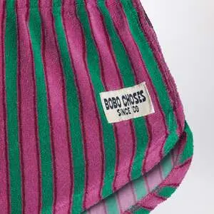 BOBO CHOSES Striped Terry Shorts - Multicolor