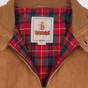 BARACUTA G9 Suede Jacket - Brown