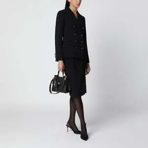 Dolce & Gabbana My Sicily" Leather Shoulder Bag - Black