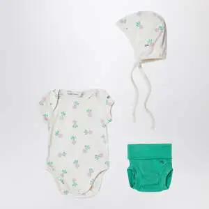 BOBO CHOSES Three-piece Cotton Set - Green