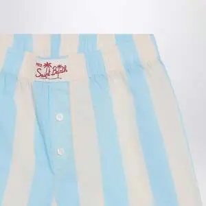 MC2 SAINT BARTH Striped Cotton Shorts