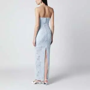 ROTATE BY BIRGER CHRISTENSEN Floral Mesh Sheath Dress