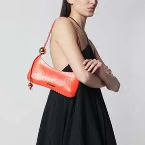 Jacquemus Le Bisou Perle Embossed Tote - Red