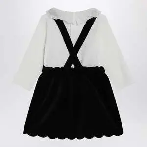 Chloé White And Velvet Dress