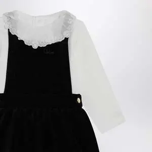 Chloé White And Velvet Dress