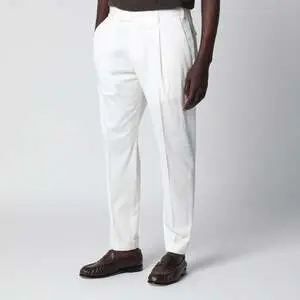 PT TORINO Cotton Trousers - White