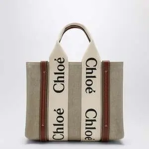 Chloé Woody Small Shopping Bag - White