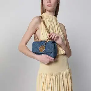 Chloé Heritage Small Quilted Denim Shoulder Bag