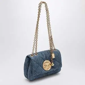 Chloé Heritage Small Quilted Denim Shoulder Bag