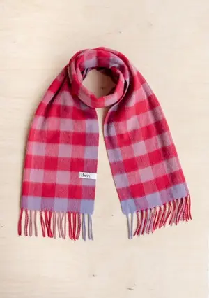 TBCO Lambswool Geomteric Pattern Oversized Scarf