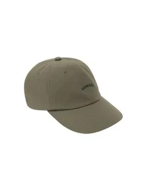 VOWELS Cotton Twill Cap With Logo - Olive