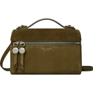 Tory Burch Suede Top Handle Bag - Leccio
