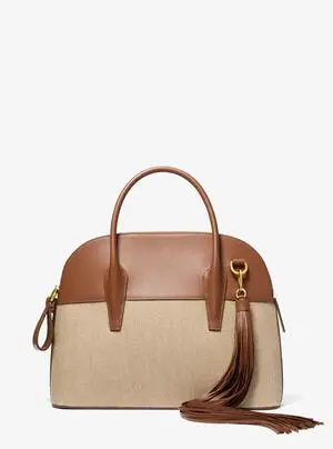 Michael Kors Kaitlin Large Satchel - Brown