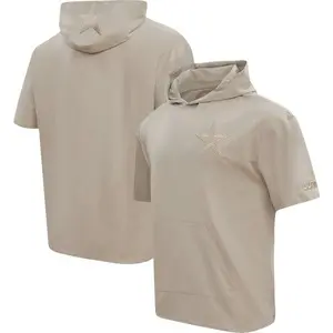 PRO STANDARD Dallas Cowboys Neutrals Capsule Short Sleeve Pullover Hoodie - Tan