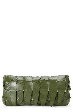 Staud Leather Clutch - Leaf