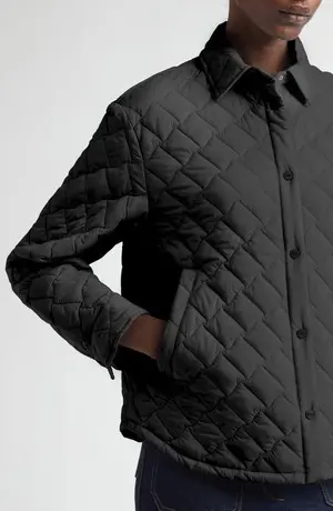 Herno Ecoage Quilted Shirt Jacket - Black